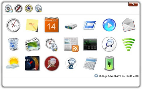 Windows 7 Sidebar for Windows XP and Vista